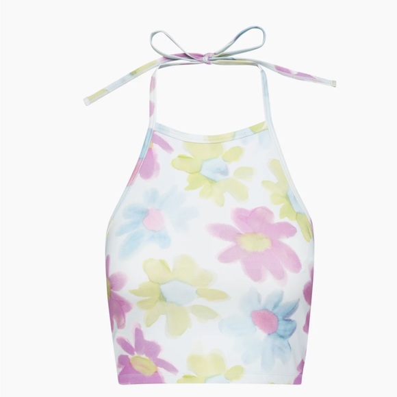 Aritzia | Tops | Aritzia Sunday Best Aubrey Floral Halter Top | Poshmark